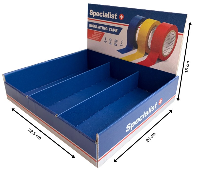 Insulating tape display 22 x 20 x 15 cm | Specialist.eu
