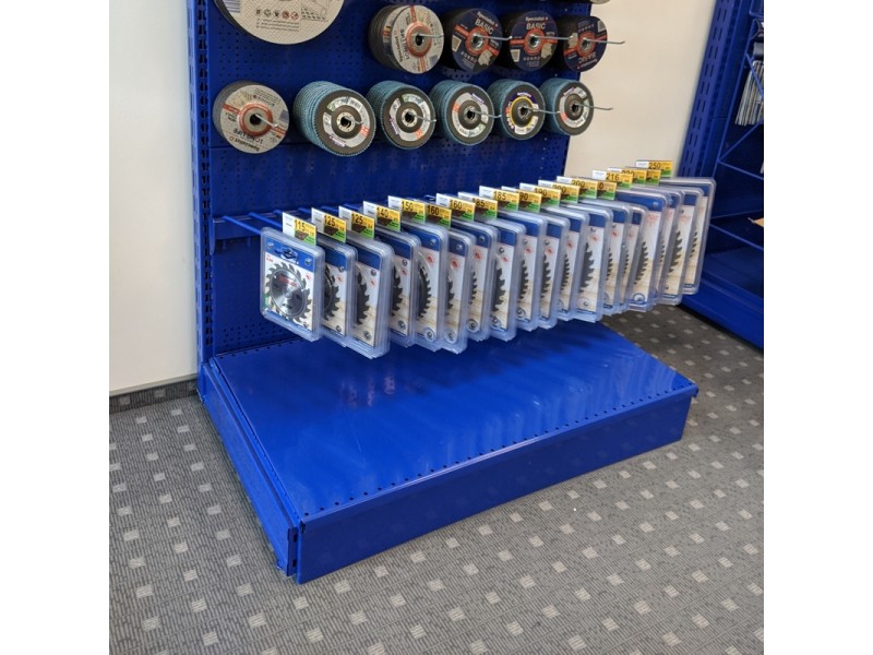 Circular saw blade rack, 20 hooks, 1 m | Specialist.eu